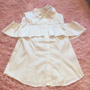 Philosophy | Tops | Philosophy Button Up Cold Shoulder Top | Poshmark